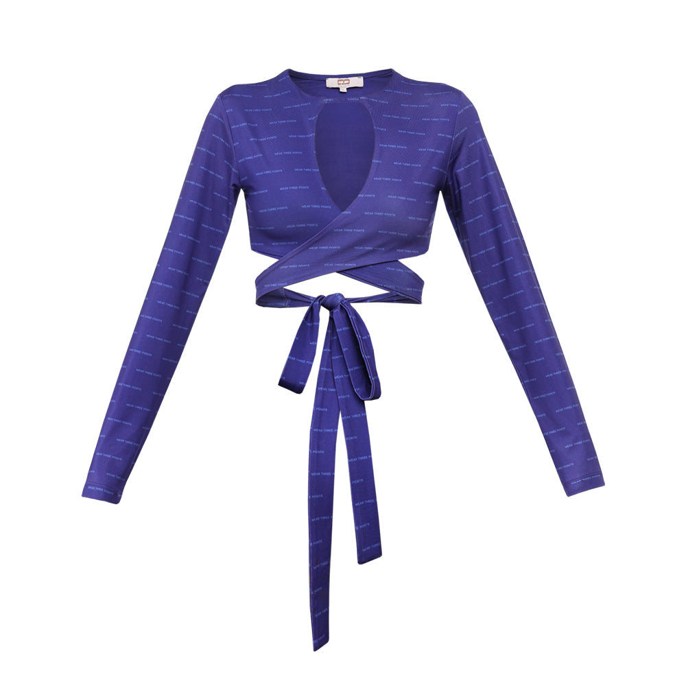 "FRIDA" Crop Oberteil in dunkelblau – Milira